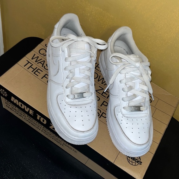 Nike | Shoes | Air Force S Size 7y All White | Poshmark